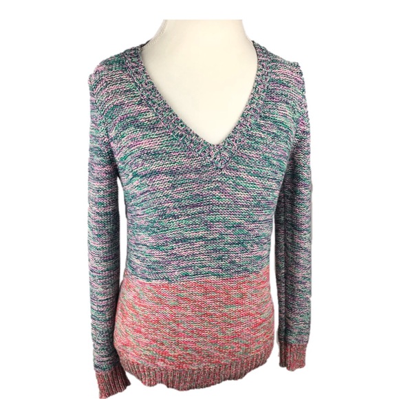 Madewell | Sweaters | Madewell Spectrum Multicolored Knit Sweater ...